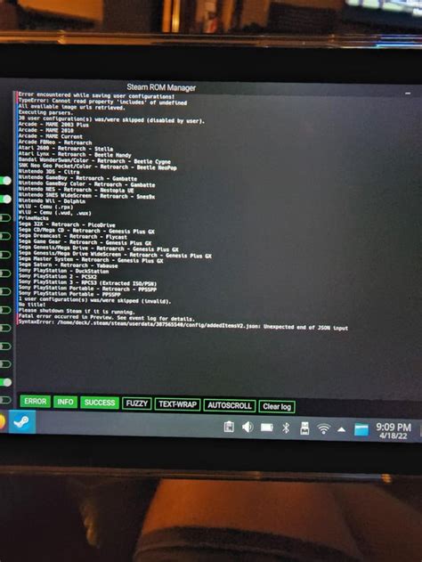 Syntaxerror After Removing Games From Steam Rom Manager Rsteamdeck