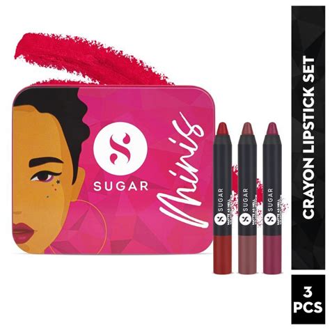 Buy Sugar Matte As Hell Lip Crayon Set Pack Of 3luxe Vibeslasts