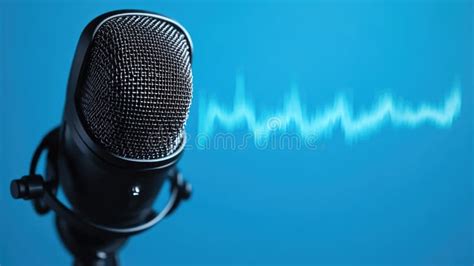 Microphone With Sound Wave Stock Image Image Of Technology 377122919