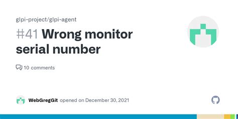 Wrong Monitor Serial Number · Issue 41 · Glpi Projectglpi Agent · Github