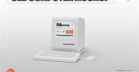 Old Computer Mockup Product Mockups Ft Old And Mockup Envato