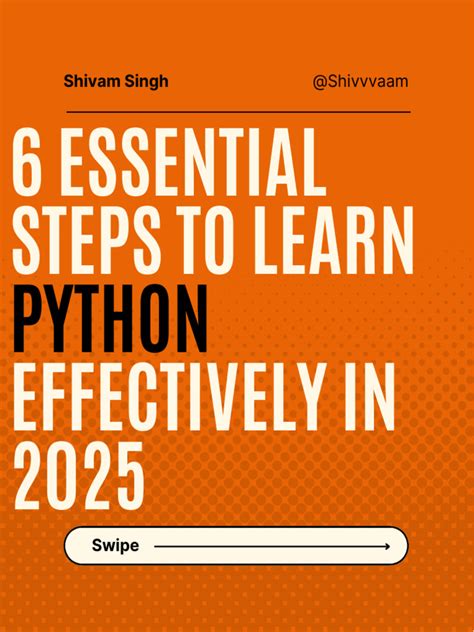 6 Essential Steps To Learn Python Effectively In 2025 Pdf Python
