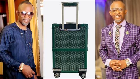 Photos Fadda Dickson Flaunts His Ghs 2 Million Goyard Bourget Bags
