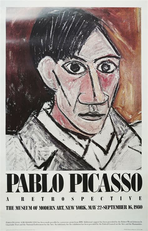 Pablo Picasso Original Exhibition Poster For The Museum Of Modern Art