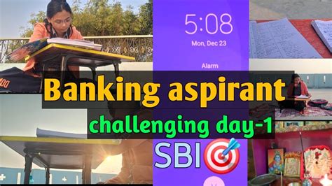 Study Vlog 103 Challenging Day 1 Sbi Clerk 🎯 Goalsset Banking