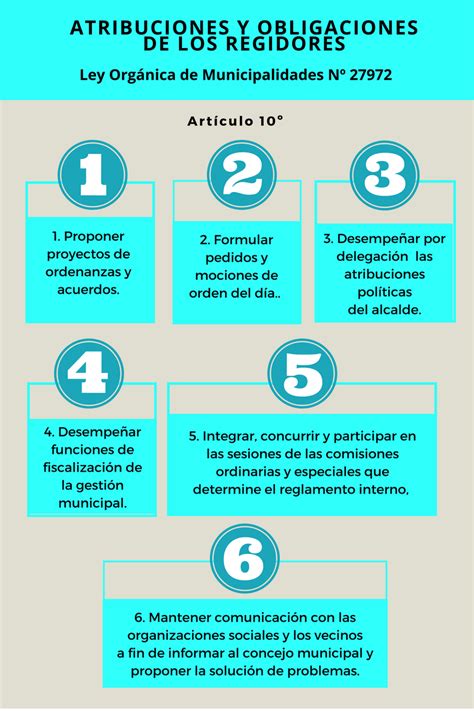 ¿cuáles Son Las Funciones De Los Regidores En El Distrito De La
