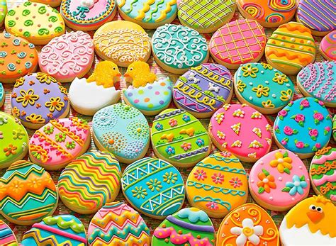 Easter Cookies Tasty Colorful Online Puzzle