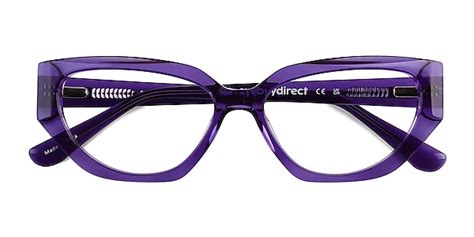 Faye Cat Eye Crystal Purple Glasses For Women Eyebuydirect Canada