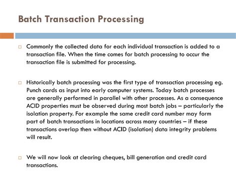 Ppt Batch Transaction Processing Powerpoint Presentation Free Download Id4931559