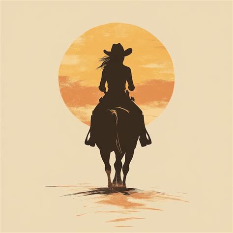 Cowgirl Sunset Images Free Download On Freepik
