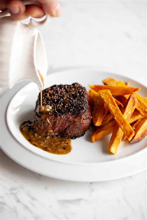 Steak Au Poivre Plating