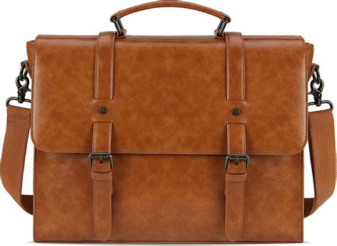 Mens Messenger Bag 156 Inch Waterproof Vintage Genuine