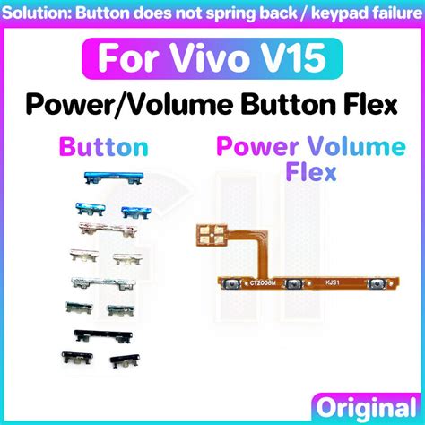 Vivo V Power Volume Button Flex Side Key Switch ON OFF Key Mute Control Button Ribbon Flex