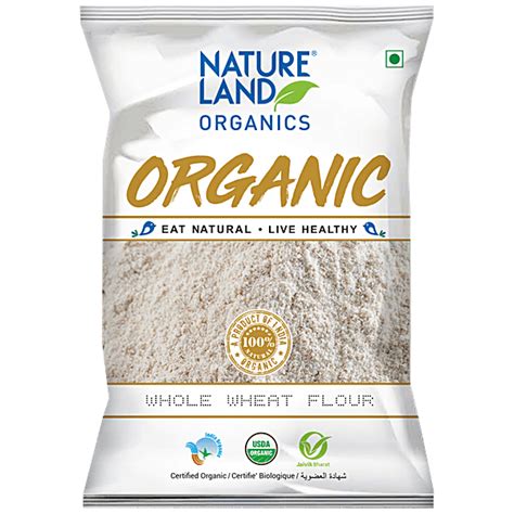 Buy Natureland Organics Whole Wheat Flour Online At Best Price Of Rs 40