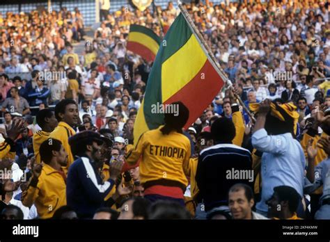 The Ethiopian Athletes And The Crowd Celebrate As Miruts Yifter Wins
