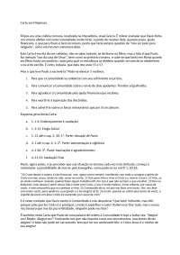 Carta Aos Filipenses Curso Teologia Paulina Docsity