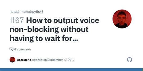 How To Output Voice Non Blocking Without Having To Wait For Runandwait Issue