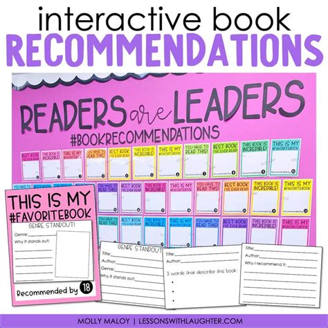 Interactive Book Recommendations Reading Bulletin Board Tpt