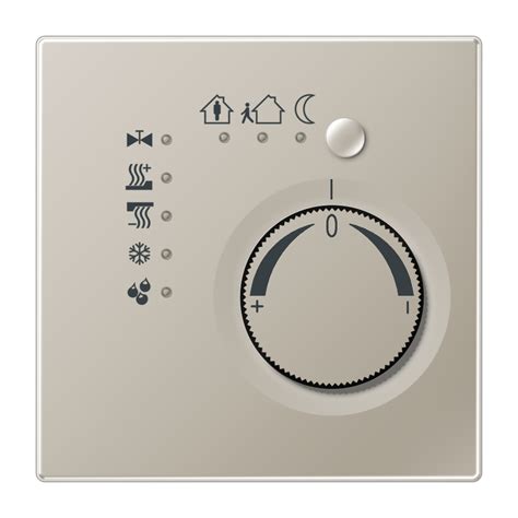 Knx Room Temperature Controller With Integrated Push Button Interface 4 Gang Stainless Steel
