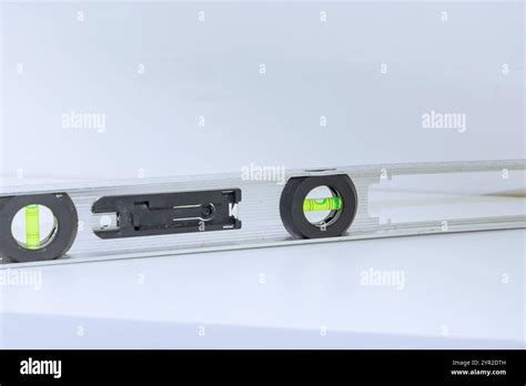 Construction Level Tool Used In Construction Showing Bubble Indicating