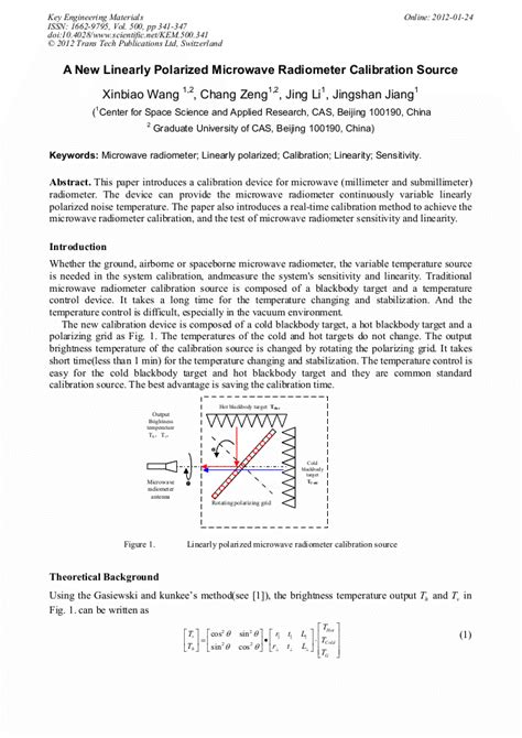 a new linearly polarized microwave radiometer calibration source