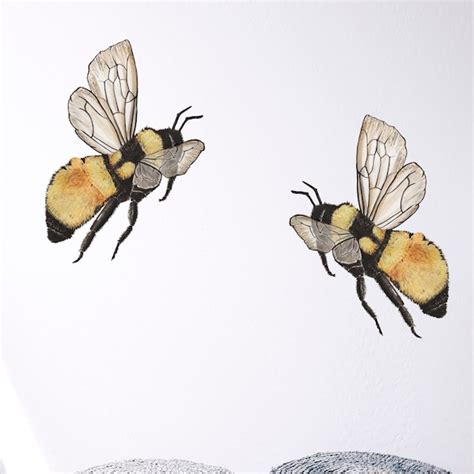 Bee Wall Decal Etsy