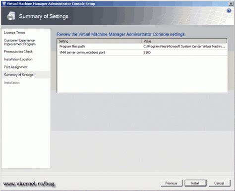 Installing Microsoft System Center Virtual Machine Manager Scvmm 2008