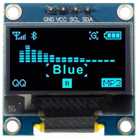 Display Oled Blu Iic I C Lcd Led X Pin Scheda Modulo Arduino Winmar