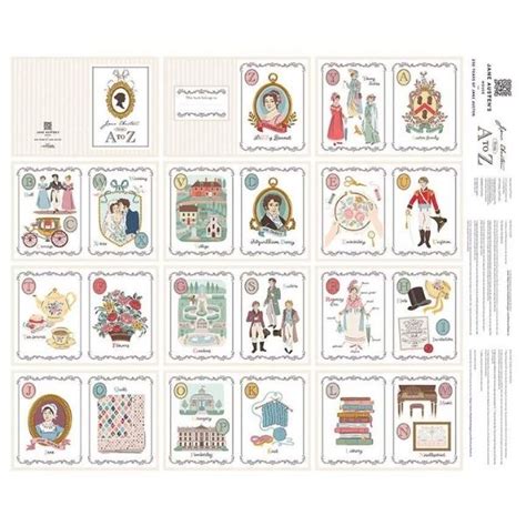 Pd16547 Panel Jane Austen Soft Book Panel Emma Riley Blake