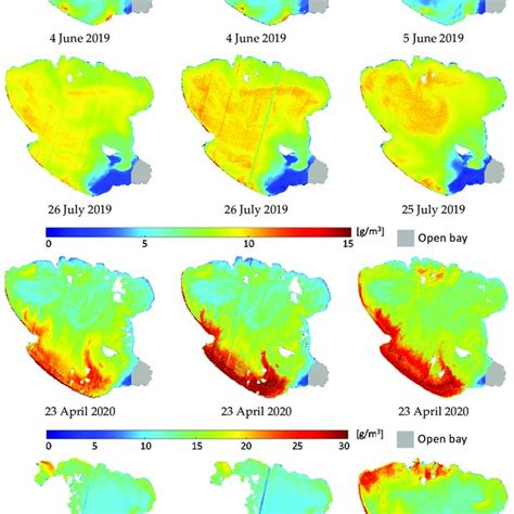Multitemporal Total Suspended Matter Tsm Maps Derived From Prisma