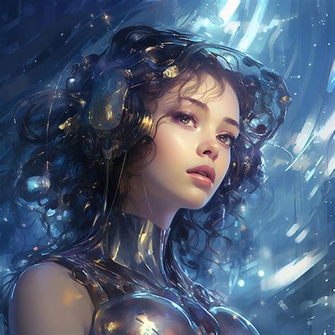 Premium Ai Image A Futuristic Luminescence