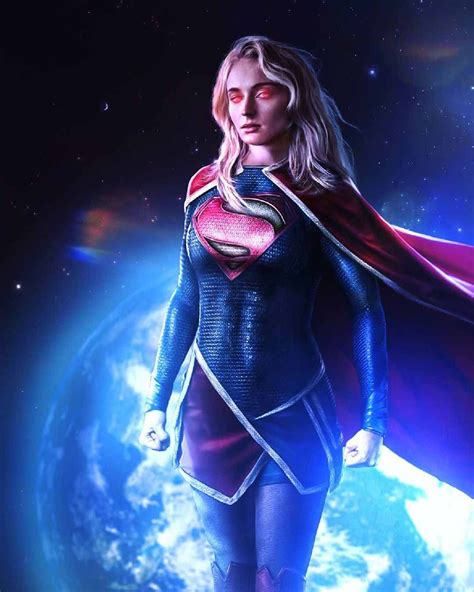 Así Luciría Sophie Turner Como Supergirl En El Dceu Dc Comics Girls Dc