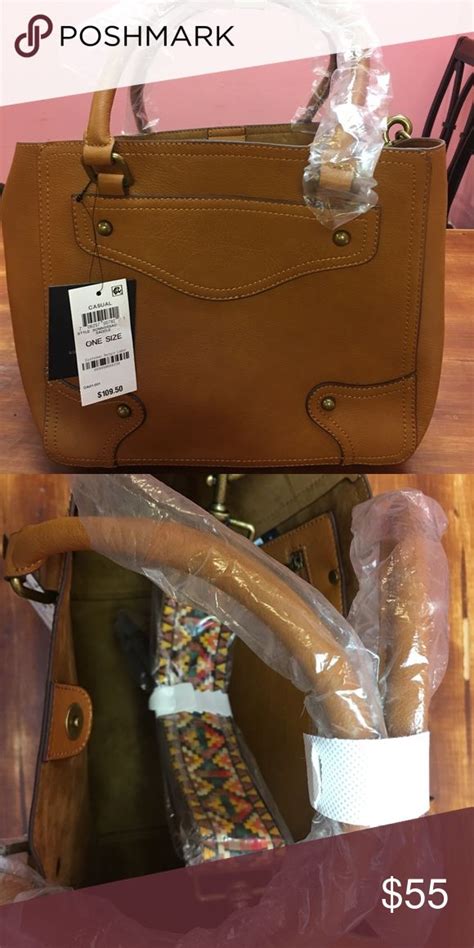 Stylish Medium Sized Inc Handbag With Detachable Crossbody Strap