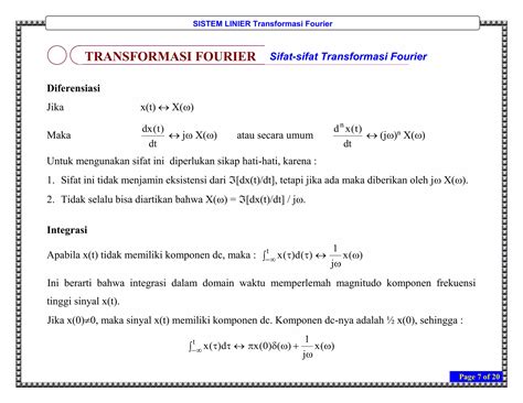 Transformasi Fourier Waktu Kontinyu Pdf