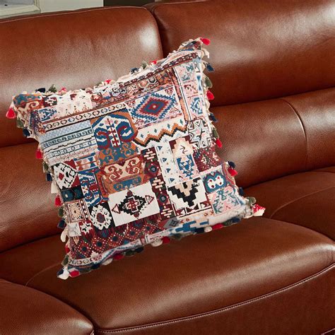 Mtvxesu Pillows With Covers Moroccan Pillowcase With Wool Side