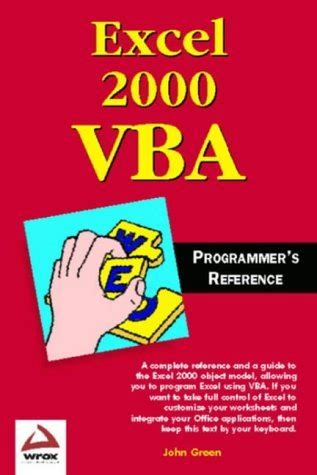 Excel VBA Programmers Reference John Green Amazon Com Books