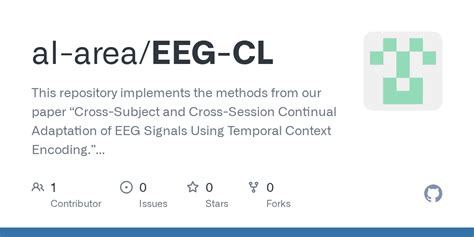 Github Ai Areaeeg Cl This Repository Implements The Methods From Our Paper Cross Subject