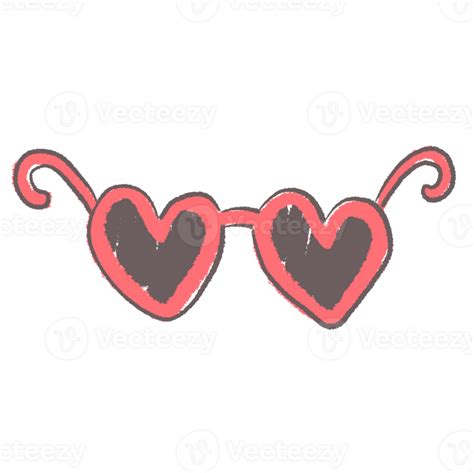 Heart Shape Sun Glasses 26477408 Png