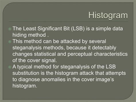Modifications In Lsb Based Steganography Ppt