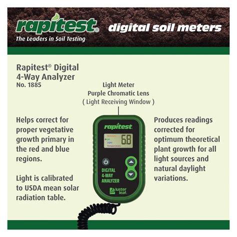 Luster Leaf Rapitest 4-Way Digital Analyzer 1885 | Gemplers