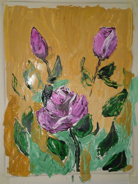 Bild Acrylmalerei Modern Art Malerei Rose Von Alexdieandere Kunstnet