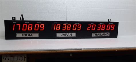Dynatek Black World Time Zone Digital Clock At Piece In Mumbai Id