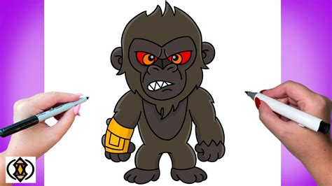 How To Draw King Kong Drawing Tutorial Youtube