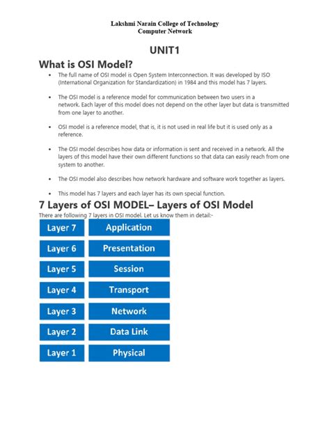 Computer Network Unit 1 And Unit 2 Pdf