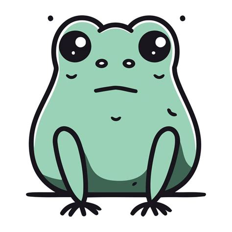 Premium Vector Frog Vector Illustration Cute Cartoon Frog Isolated On