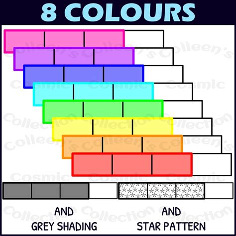 Clipart Fraction Strips Printables