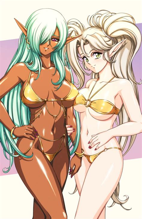 Sirknightbot Original Highres 1990s Style 2girls Asymmetrical Docking Bare Shoulders