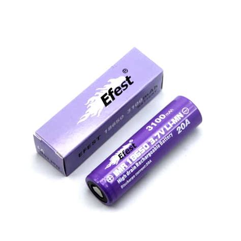 Efest IMR Battery A Purple Mah V Flat Top VapeVine Ca