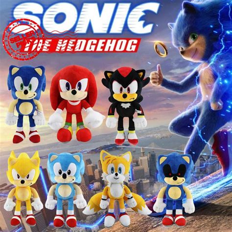 45cm Sonic The Hedgehog Shadow Amy Rose Knuckle Tail Toy Cartoon