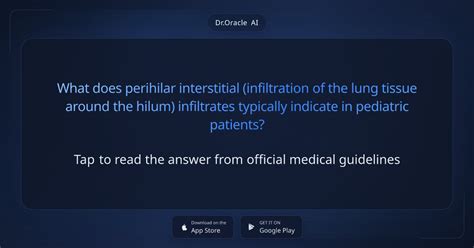 What Does Perihilar Interstitial Infiltration Of The Lung Tissue